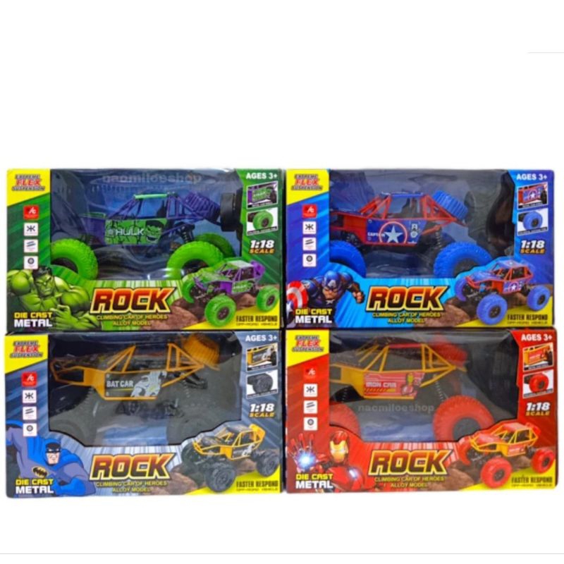 Jual MOBIL RC HERO CAR AVENGER RC ROCK CLIMBING CAR OF HEROES ALLOY ...