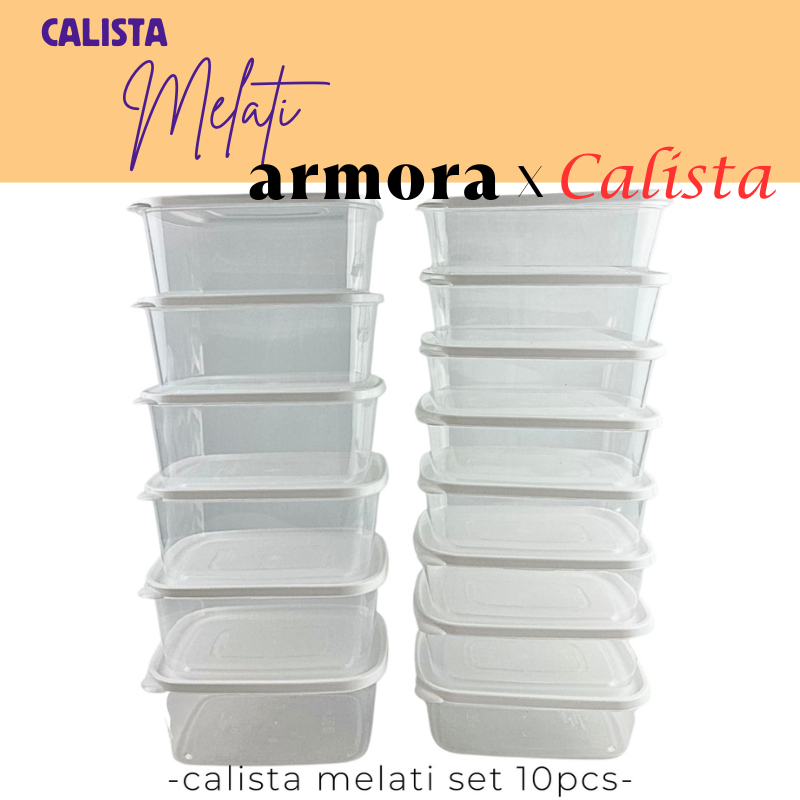 Jual [ CALISTA ] TOPLES CALISTA MELATI PLASTIK SET ISI 10PCS FOOD ...