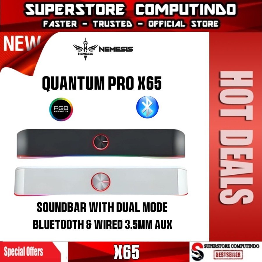 Jual NYK Nemesis Quantum Pro X65 | X-65 Wireless Gaming Soundbar ...