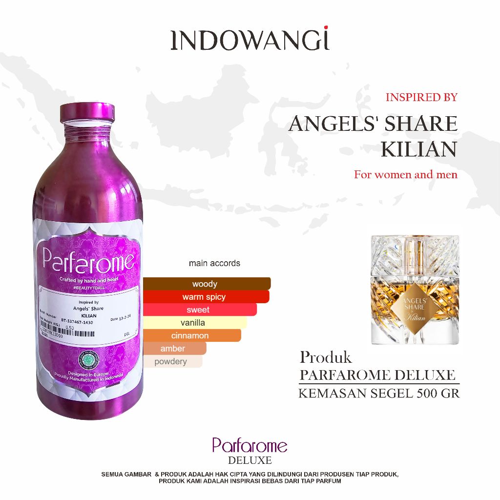 Jual Bibit Parfum ANGELS' SHARE KILIAN Produk Parfarome type Deluxe ...