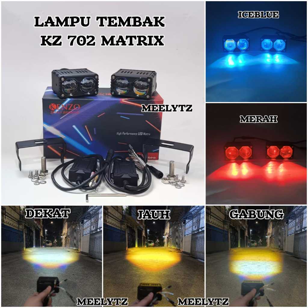 Jual KENZO KZ 702 - Lampu Tembak 2 Mata | Shopee Indonesia