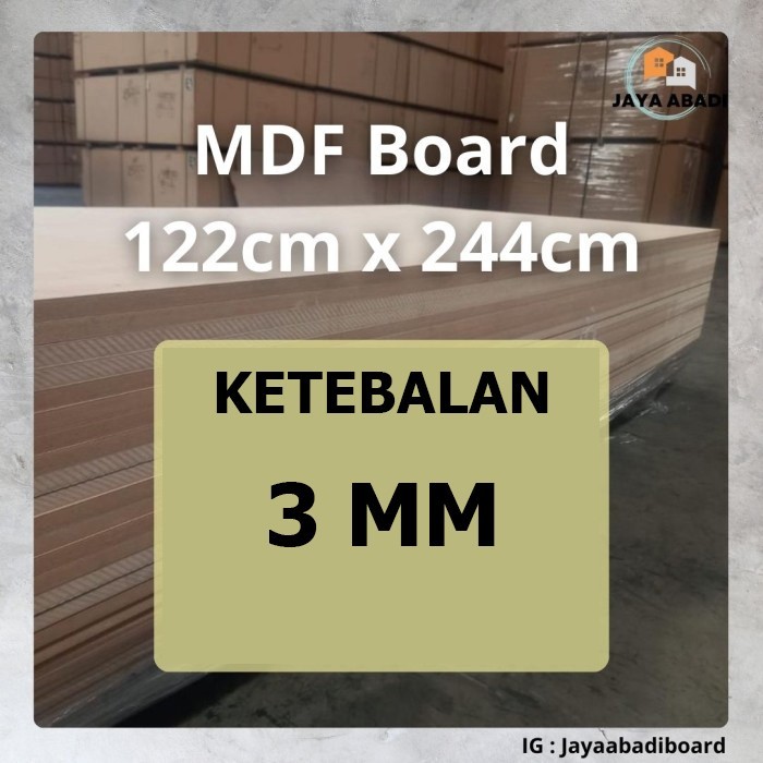Jual 3mm MDF Board Medium Density Fibreboard Kayu Lapis Olahan ...