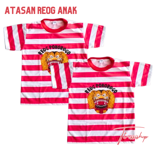 Jual Kaos Reog Ponorogo Anak Kaos Barongan Merah Putih Baju Reog Anak ...