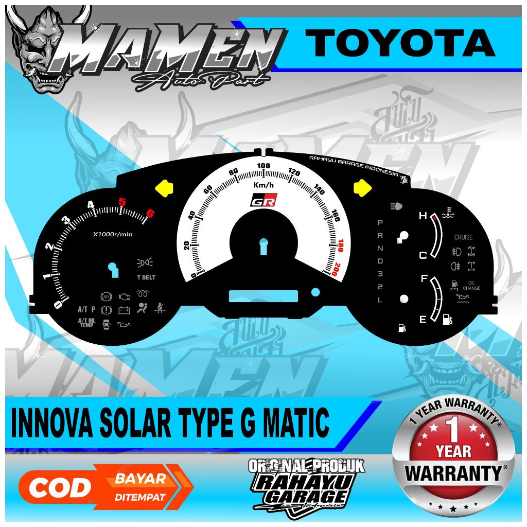 Jual papan speedometer innova old solar type g manual dan matic ...