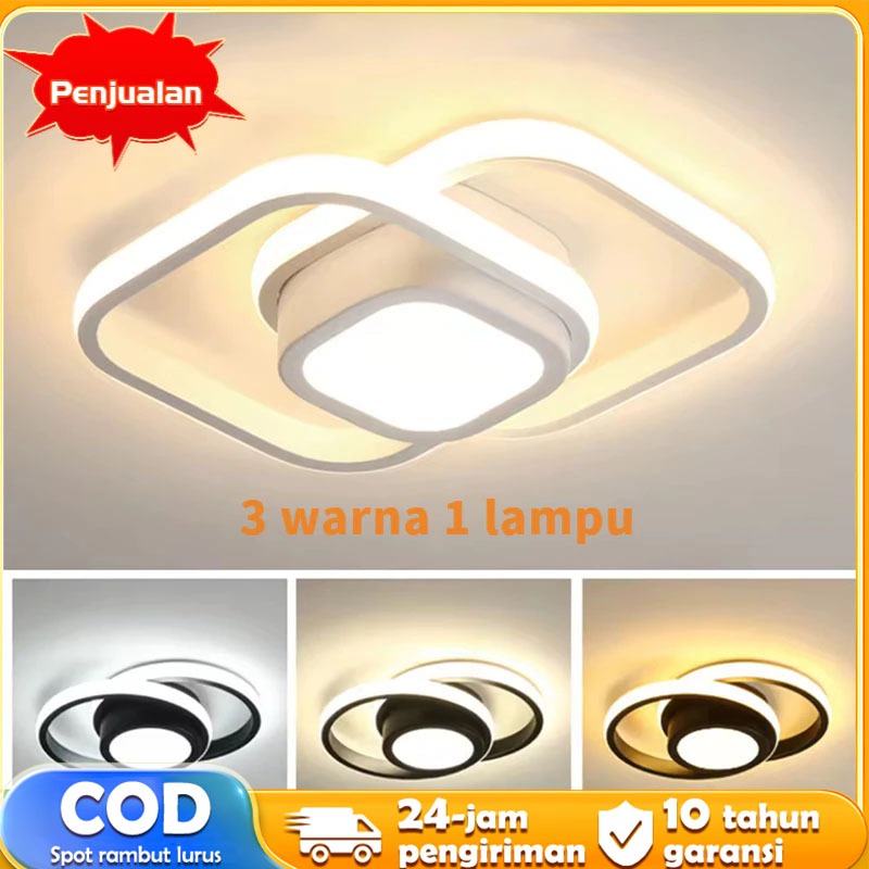 Jual 【COD】3 Warna Lampu Lorong Plafon LED Ceiling Light Lampu Hias ...
