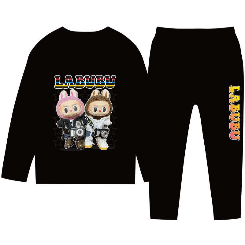 Jual Piyama Labubu Baju Tidur Anak Laki-laki Kaos Dan Celana Panjang ...