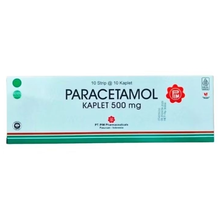 Jual PARACETAMOL Kaplet 500mg - PIM (100's /Dus) | Pamol 500mg | Shopee ...