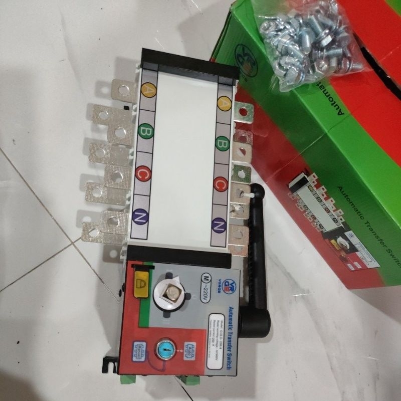 Jual COS Motorized Change Over Switch ATS Automatic Transfer switch VORGE GGLD-250/4 GARANSI 18 ...