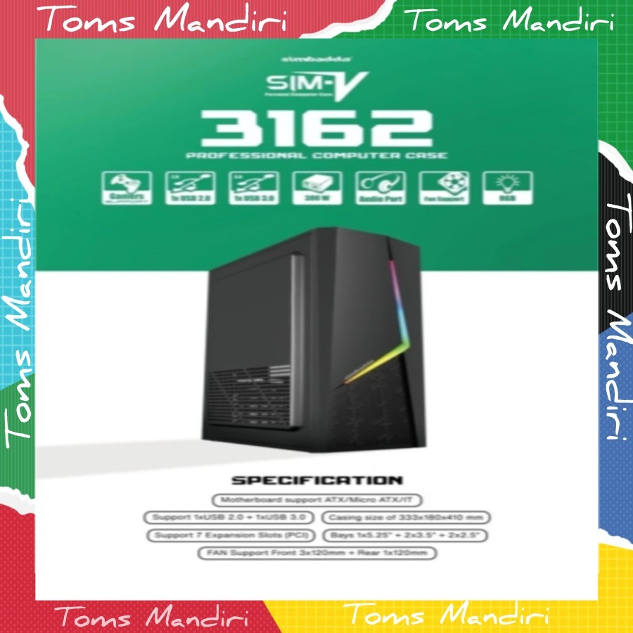 Jual Casing Simbadda Sim V-3162 + PSU 380 Watt USB 3.0 | Shopee Indonesia
