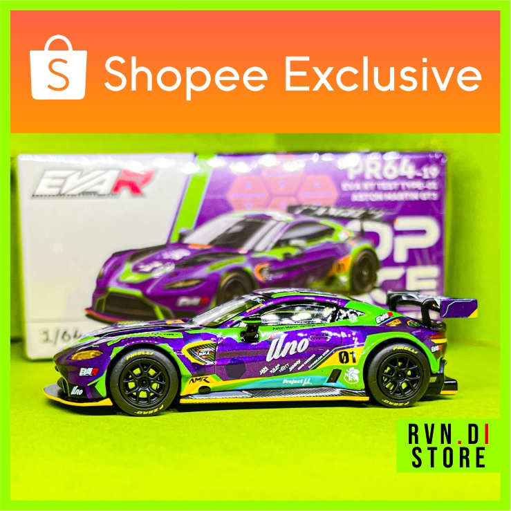 Jual Pop Race EVA RT Test Type-01 Model - Aston Martin GT3 1:64 Diecast ...