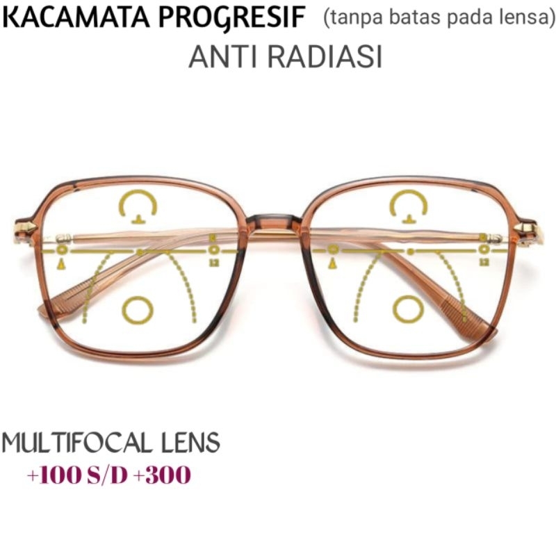 Jual Kacamata Progresif Multi Fungi Bisa Jauh Dekat Lensa Tanpa ...