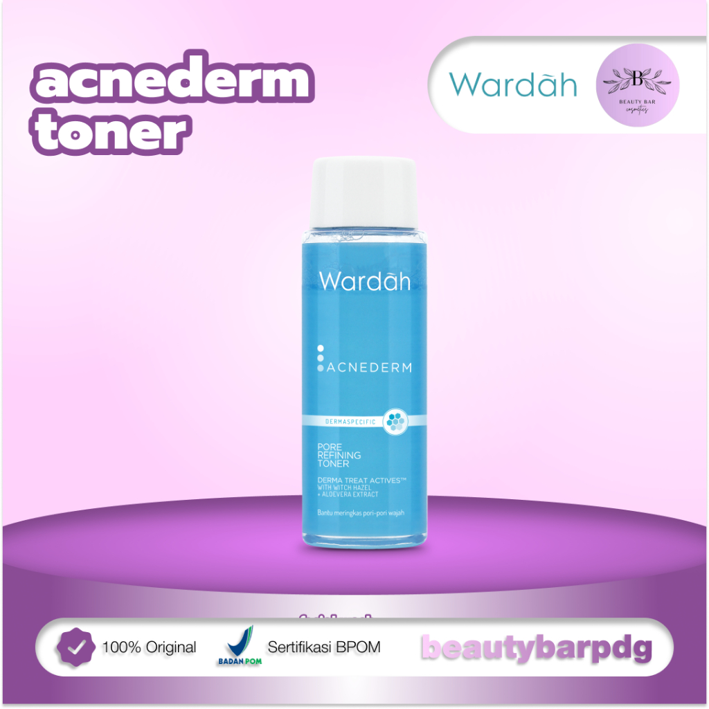 Jual Wardah Acnederm Toner 100ml | Toner Jerawat Mencerahkan Kulit ...