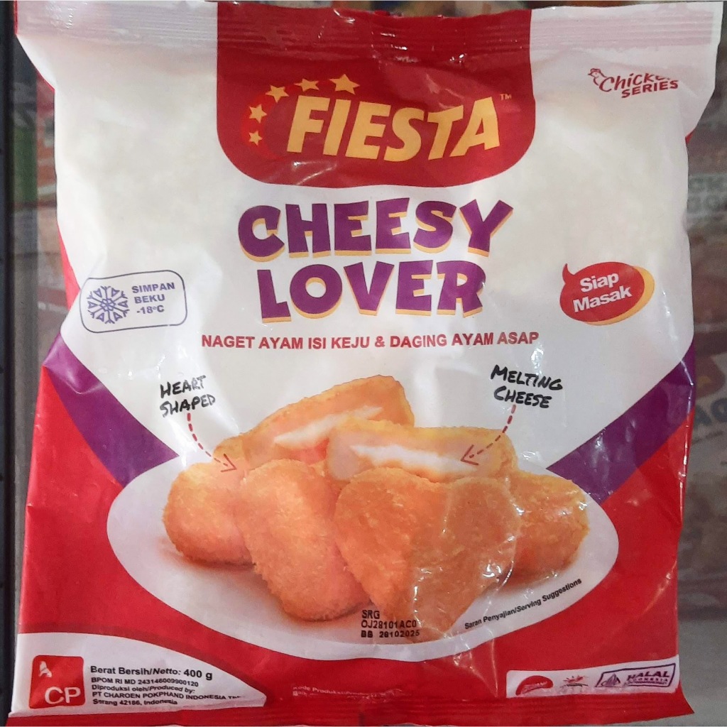 Jual Fiesta Cheesy Lover (Nugget Ayam Isi Keju & Daging Asap) 400g ...