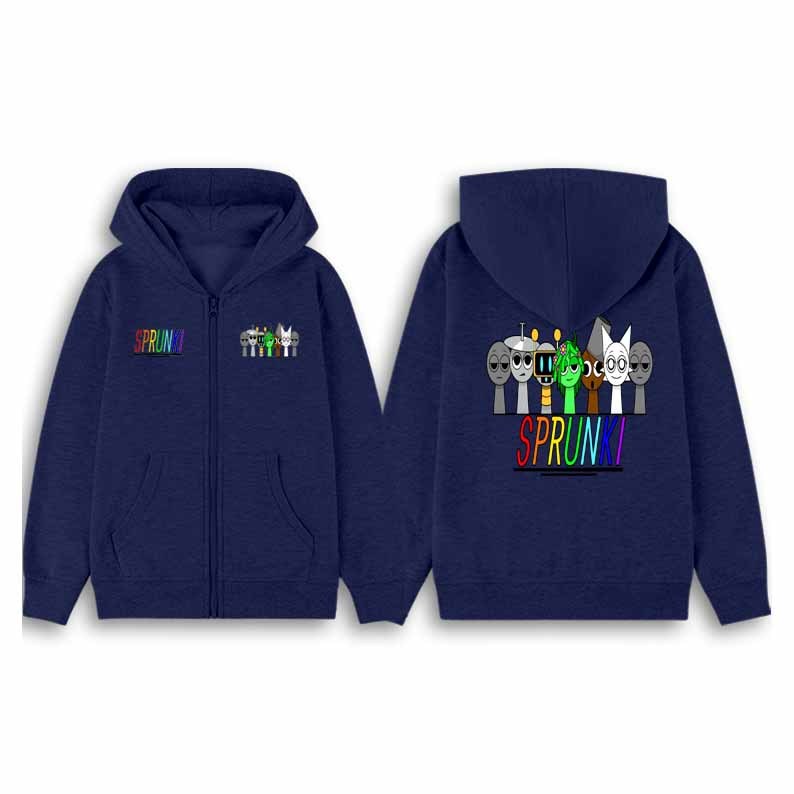 Jual Zipper Hoodie Incredibox Sprunki anak Kaos Sweater Sprunki Mod ...
