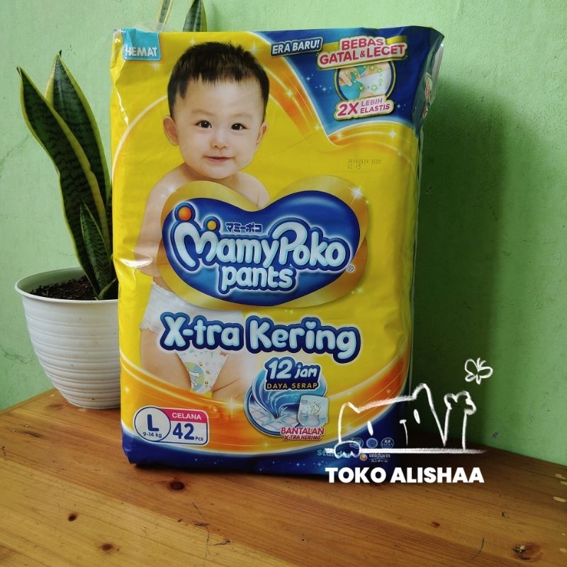 Jual TOKO ALISHAA || MAMYPOKO Pants X-tra Kering L42 (9-14kg) | Shopee Indonesia