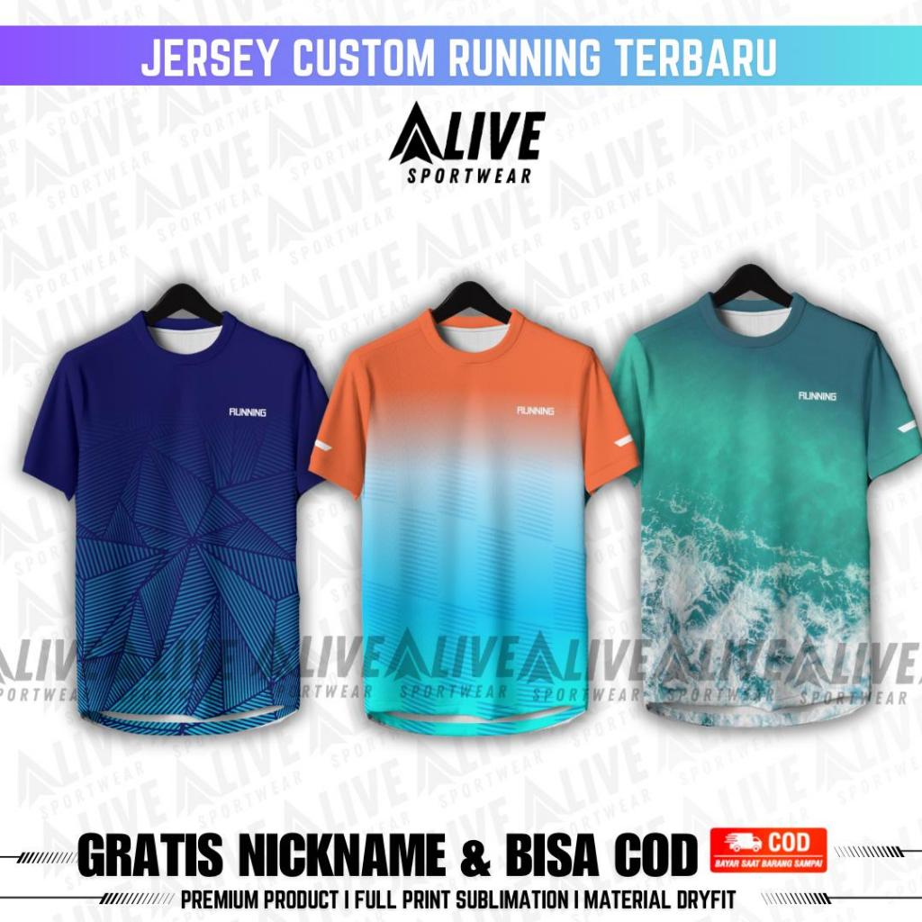 Jual Jersey Running Full Printing Premium Terbaru 2024 Gratis Pasang ...