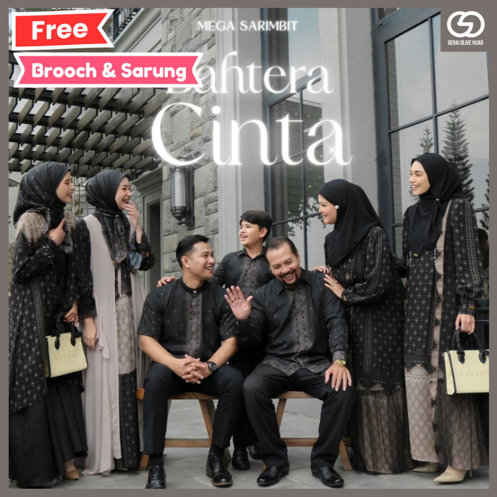 Jual [READY] Sarimbit Kazami Couple Bahtera Cinta Gamis Motif Keluarga ...