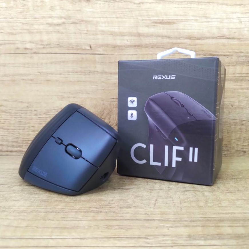 Jual Rexus Cliff II QV270 Mouse Vertical Wireless Bluetooth Office ...