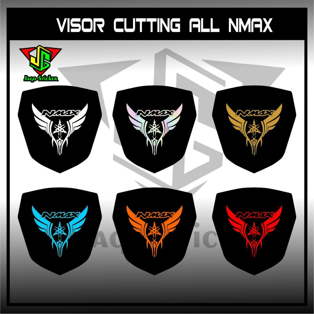 Jual stiker visor motor nmax sticker cutting motor visor terbaru pcx ...