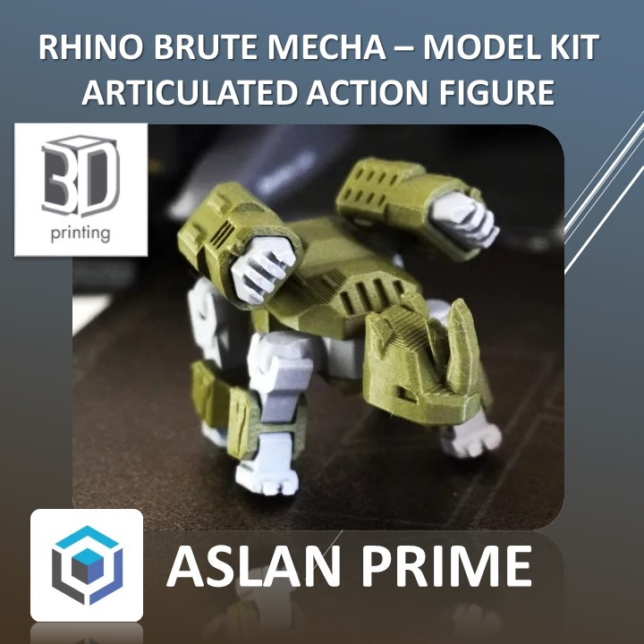 Jual RHINO BRUTE MECH MECHA TANK MODEL KIT POSEABLE JOINTED ACTION ...
