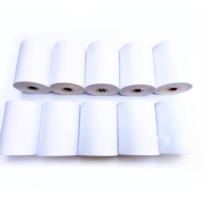 Jual Kertas Struk HVS 1PLY Uk. 75 x 60 mm Minimal 1 Pack (10 Roll ...