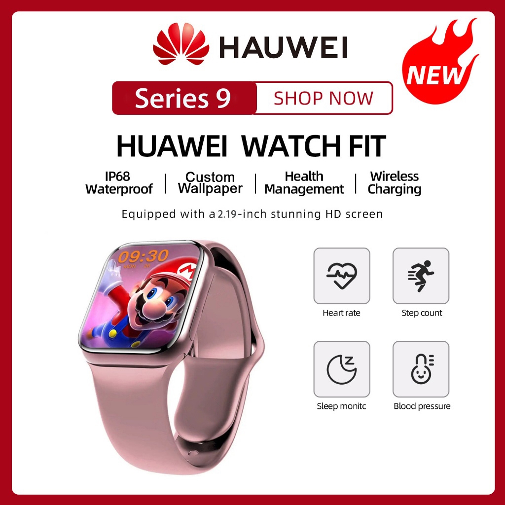 Jual 2024 NEW HUAWEI Smart Watch Series 9 IP68 Waterproof, Wallpaper ...