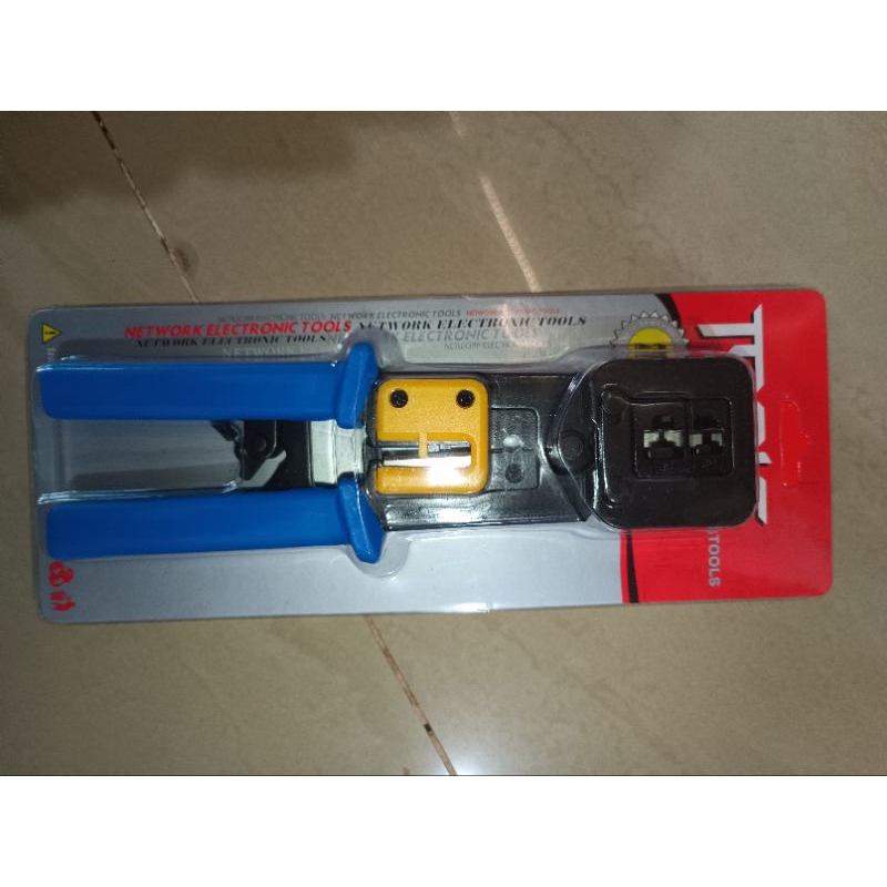 Jual Tang Crimping Anti Gagal TOOL Rj45 Cat5 Cat6 | Shopee Indonesia