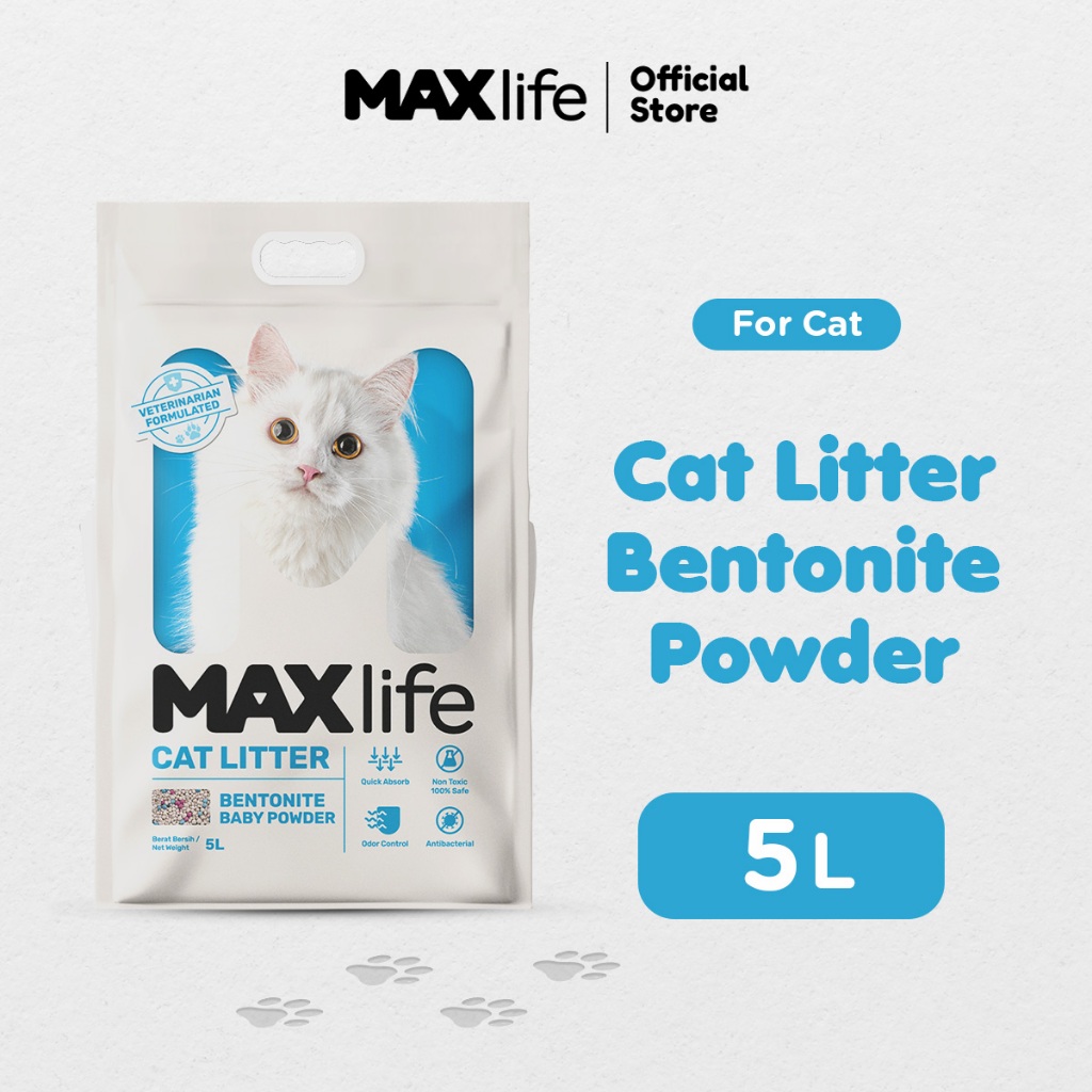 Jual MAXlife Cat Litter Bentonite Powder 5L | Shopee Indonesia
