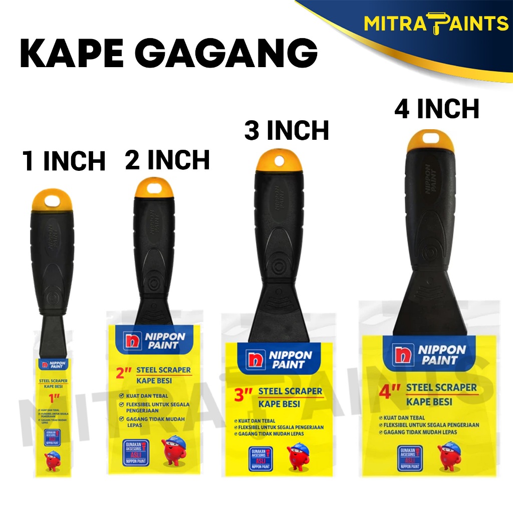Jual KAPE BESI GAGANG NIPPON PAINT / KAPE STAINLESS BESI GAGANG FIBER ...