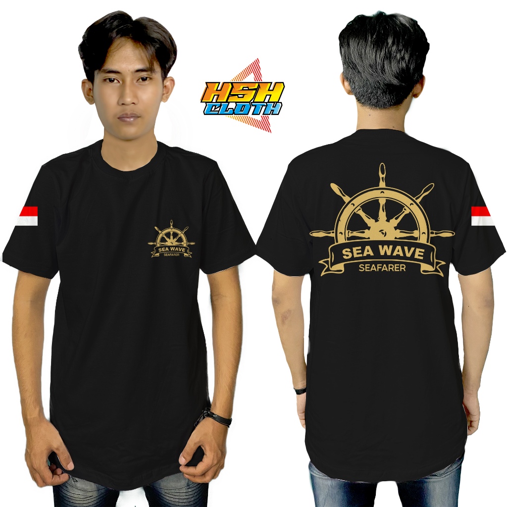 Jual Baju Kaos Distro Pelaut Sea Wave Pelayaran Bisa Custom - HSHCloth ...