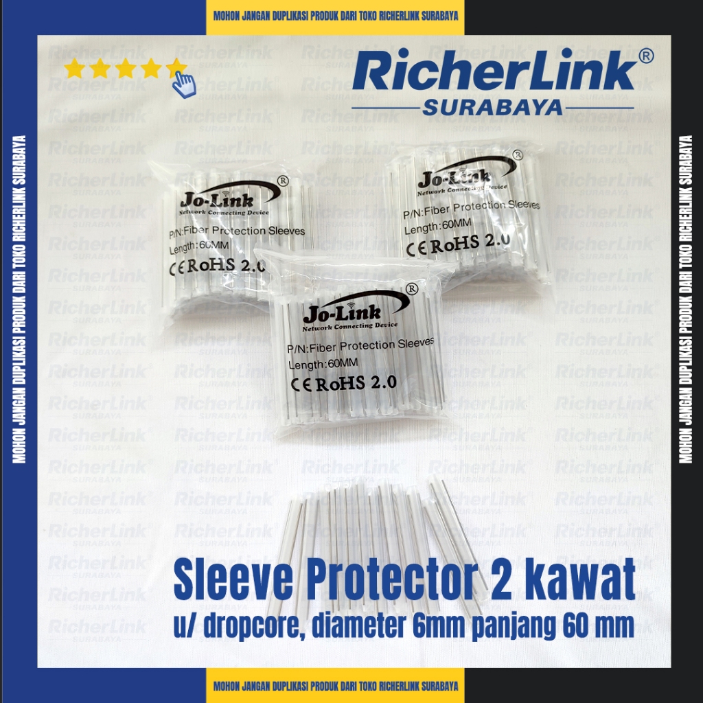 Jual Sleeve Protection Fiber Optik 2 Kawat Jolink (50 pcs/pack) untuk ...