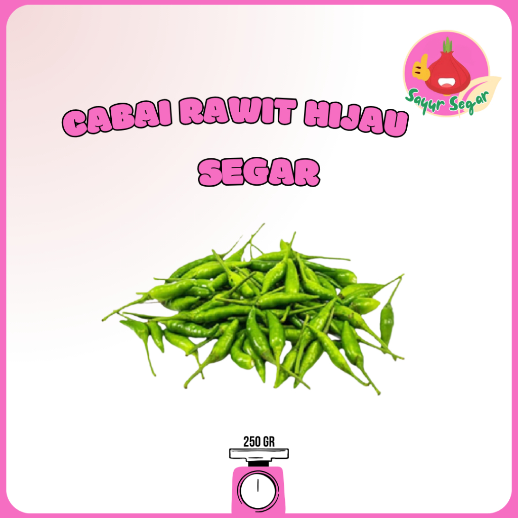 Jual Sayur Segar - Cabai Rawit Hijau/ Cabai Rawit / Green Chilli 250gr ...
