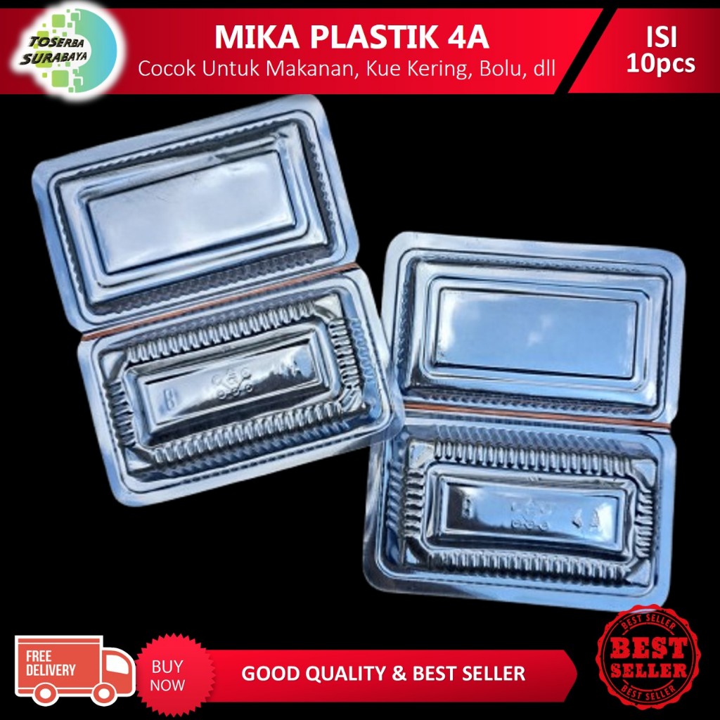Jual Mika 4A AG Food Grade - 14cm x 8cm - (Harga untuk per 10pcs ...