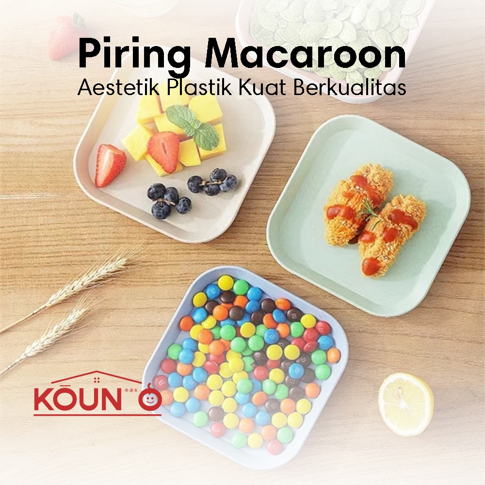 Jual Piring Snack Mini BPA FREE Piring Jerami Persegi Piring Saji ...
