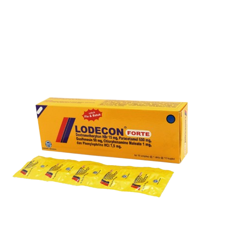 Jual LODECON FORTE TABLET ( 1 STRIP = 10 TABLET) | Shopee Indonesia