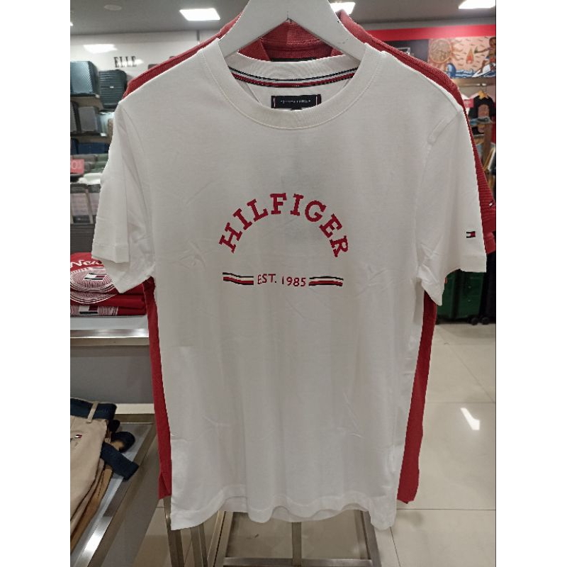 Jual Baju Tommy Hilfiger Square Logo Tee White | Shopee Indonesia