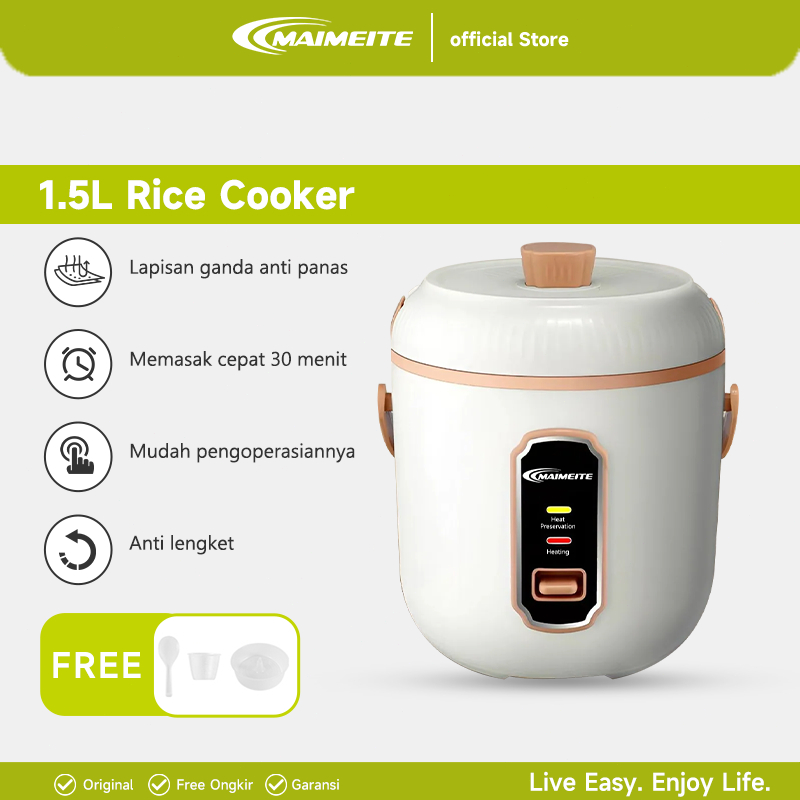 Jual MAIMEITE Rice Cooker 1.5L Magic Com Multifungsi/Panci anti lengket ...