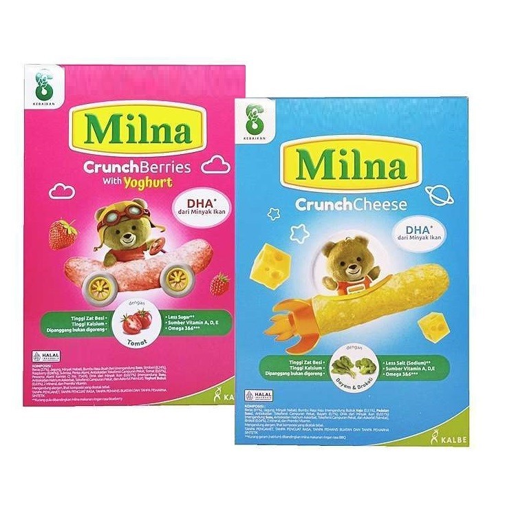 Jual Milna Crunch Berries Youghrt/Cheese 20gr | Shopee Indonesia