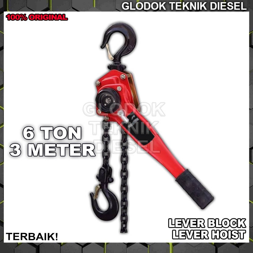 Jual Sanjia Lever Block 6 Ton x 3 Meter San Jia Lever Hoist 6000 kg x 3 Meter Original Terbaik ...