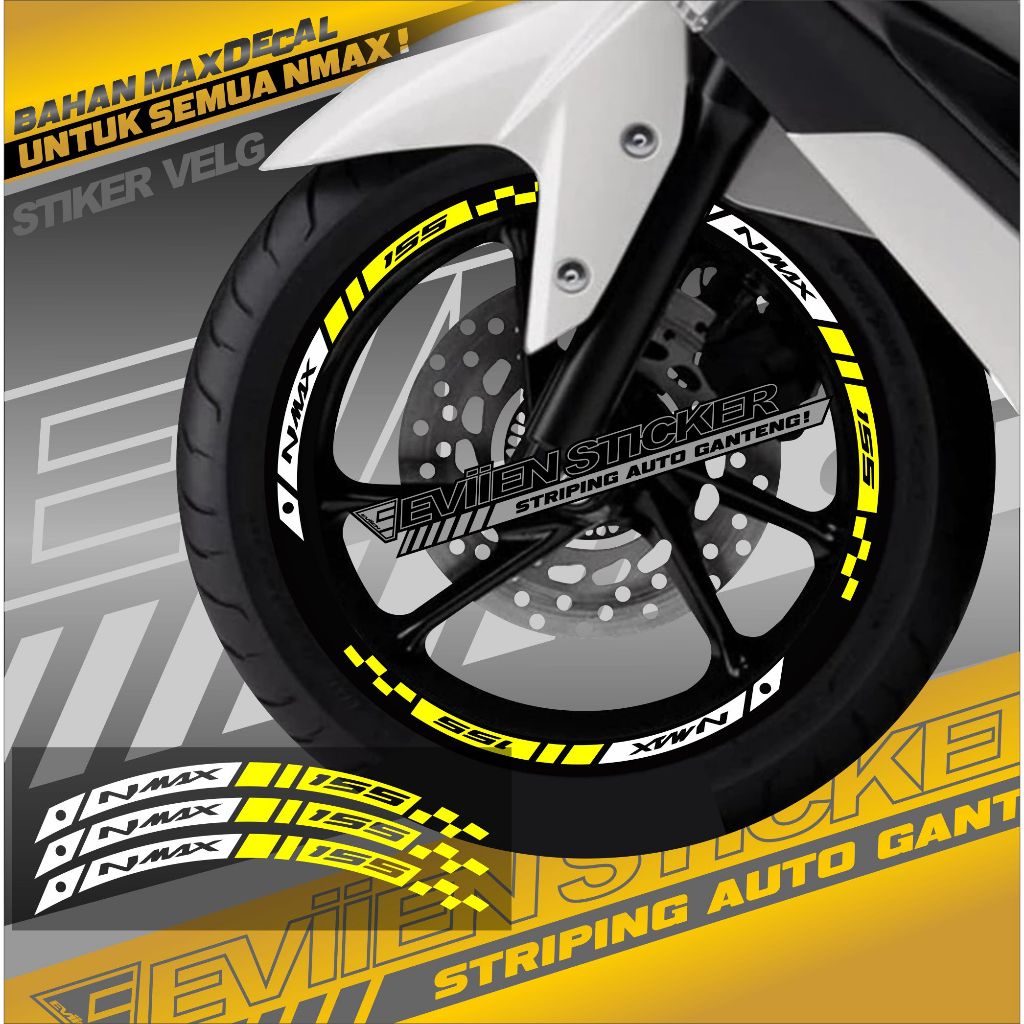 Jual LIST STIKER VELG ALL NMAX NEW/NMAX OLD LIST VELG NMAX CUTTING ...