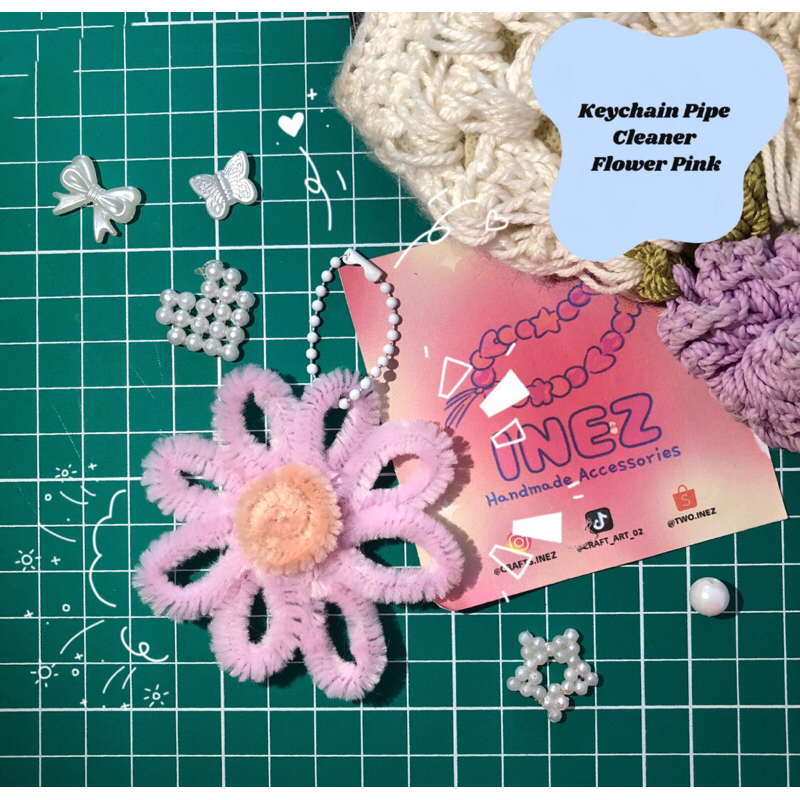 Jual Keychain Pipe Cleaner Flower | Shopee Indonesia
