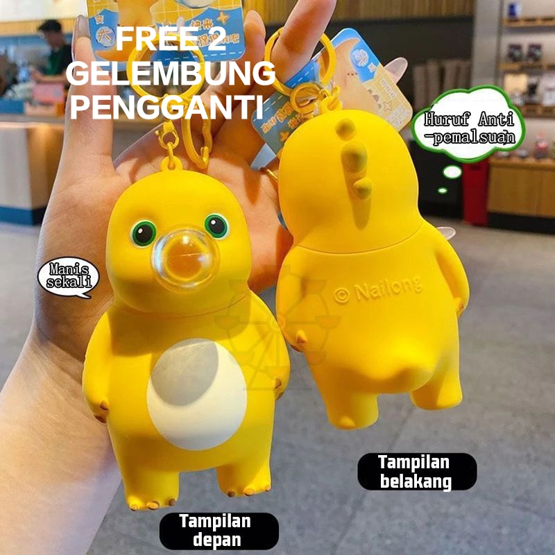 Jual GANTUNGAN KUNCI DINO KUNING GELEMBUNG NAILONG BUBBLE KEYCHAIN FREE ...