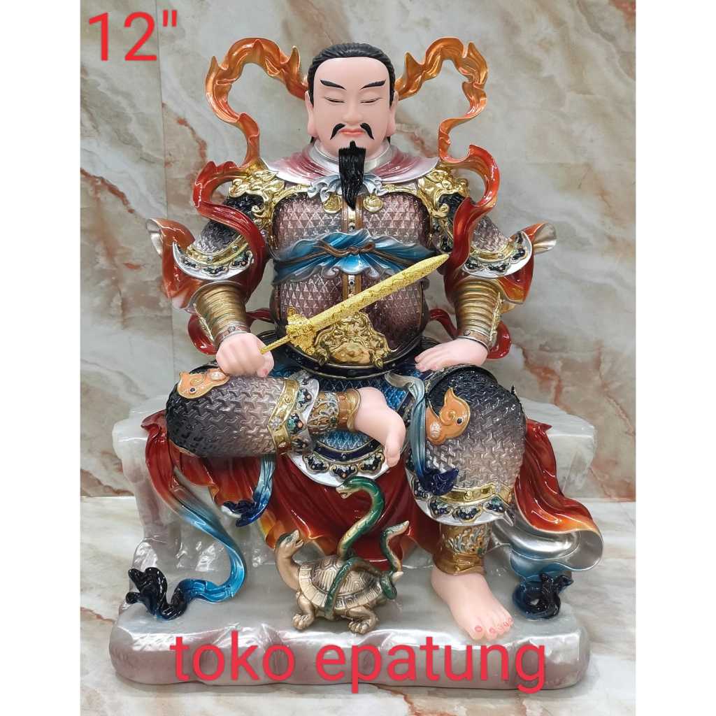 Jual patung dewa hian tian shang ti / siong te kong / Xuan Tian Shang Di (玄天上帝) - 12 inch ...