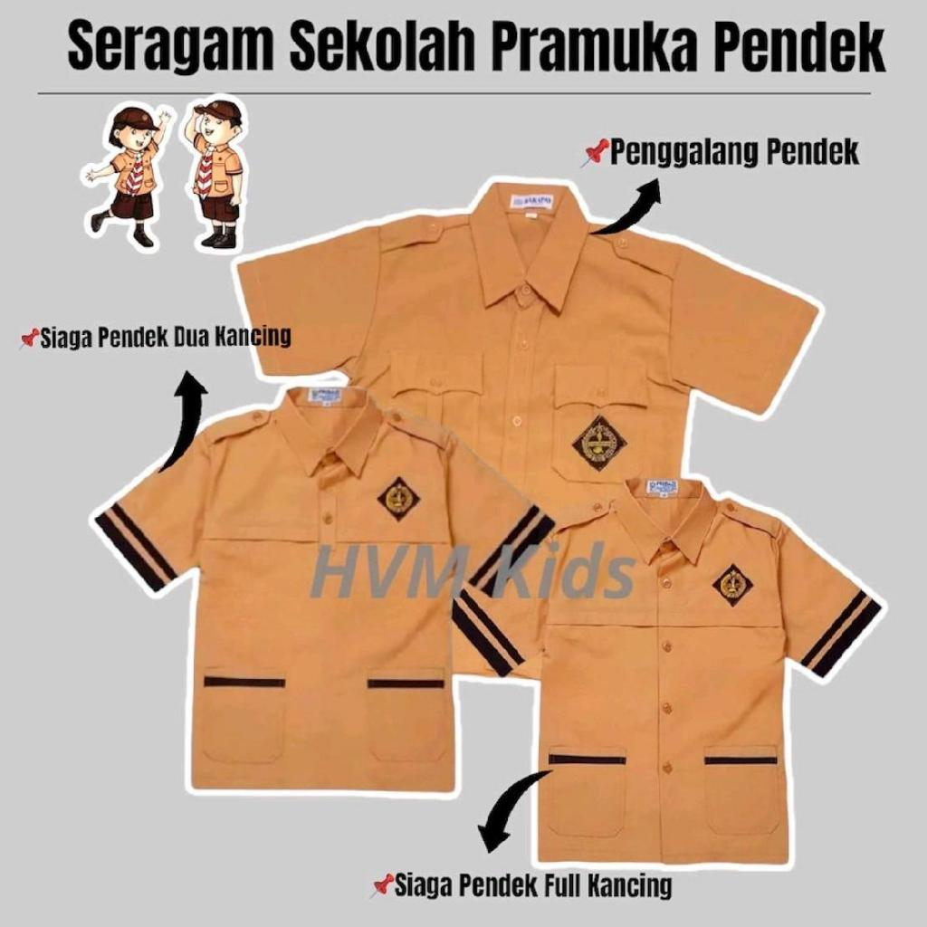 Jual Seragam Pramuka SD Penggalang Siaga Kancing 2 Siaga Full Kancing ...