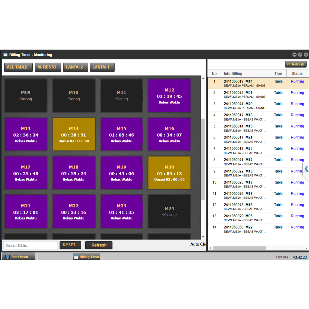 Jual WePOS Billing Timer - Software Aplikasi POS/Kasir Billiard, Sewa ...