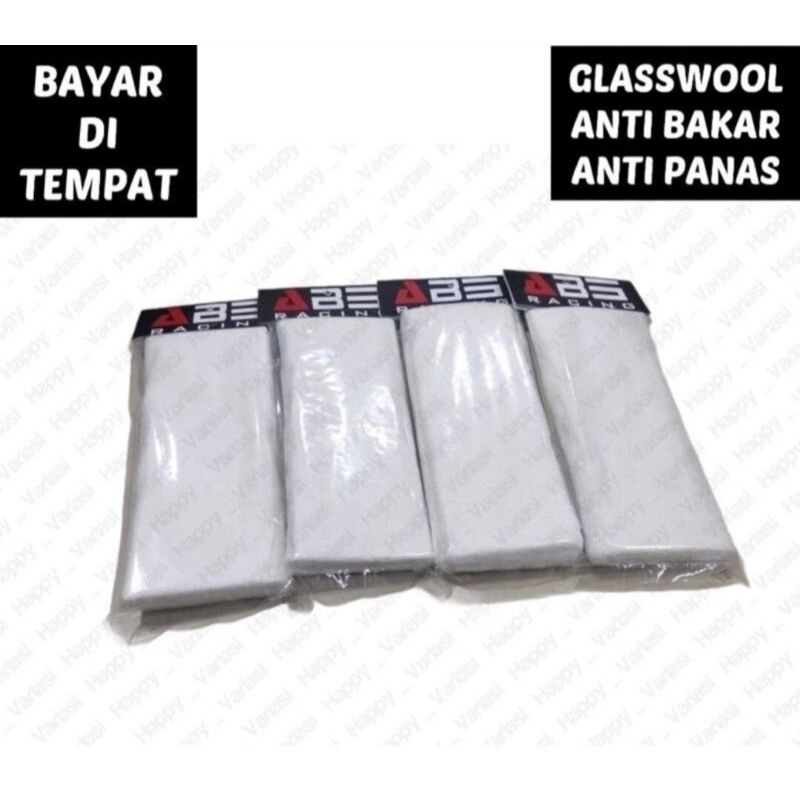 Jual glasswool gasbul knalpot motor anti bakar anti panas gaswool ...