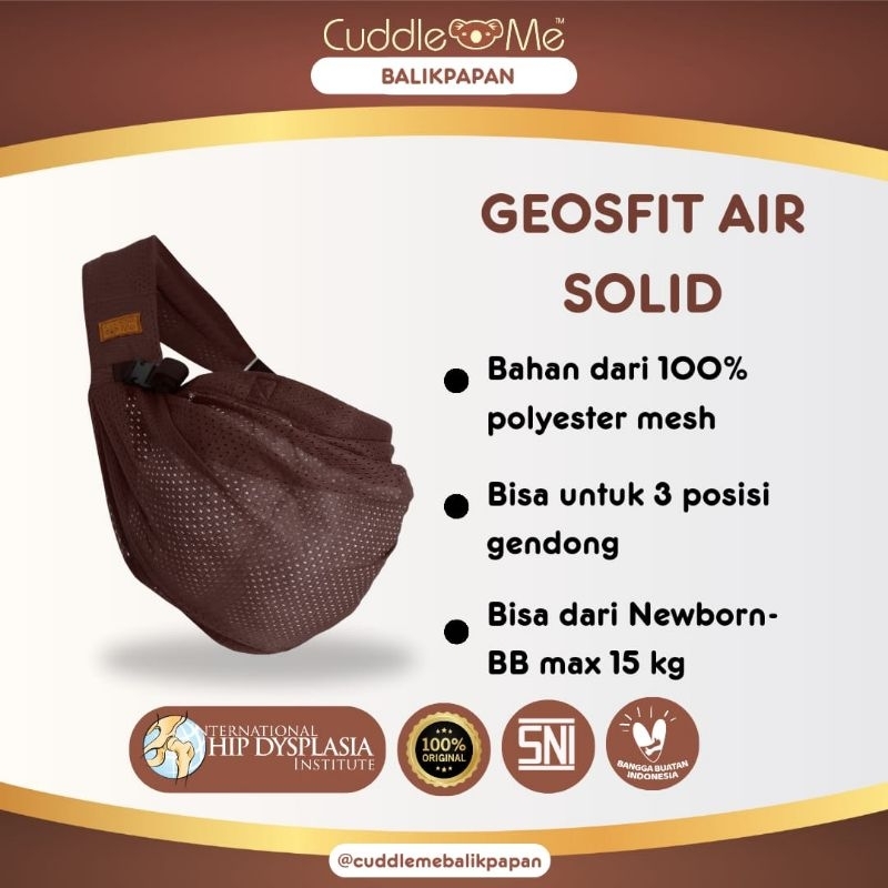 Jual GEOSFIT AIR POLOS Gendongan Bayi Geos Instan Newborn Samping + M ...