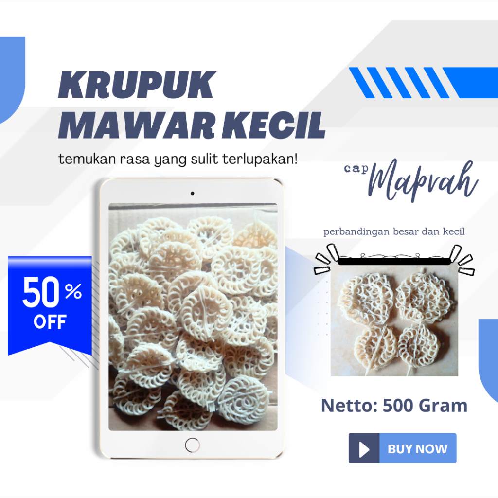 Jual [500 Gram] Kerupuk Seblak Sambal Krupuk Keriting Kecil Mentah ...
