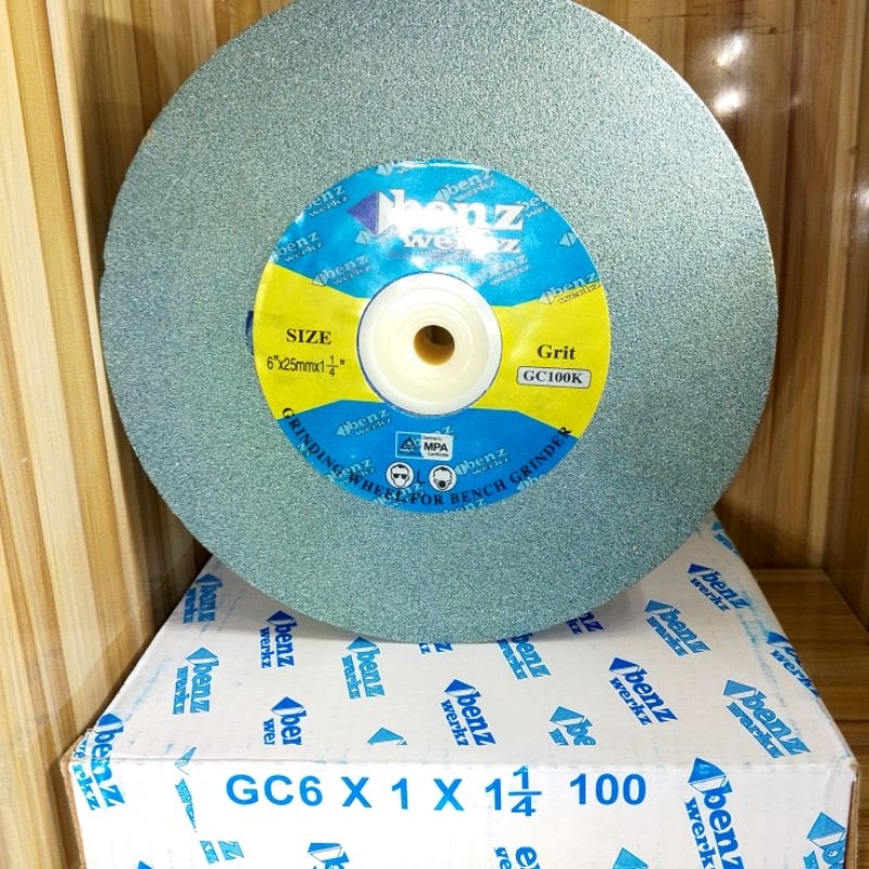 Jual batu gerinda asah 6 inchi Grit 100 mata gurinda gerenda duduk ...