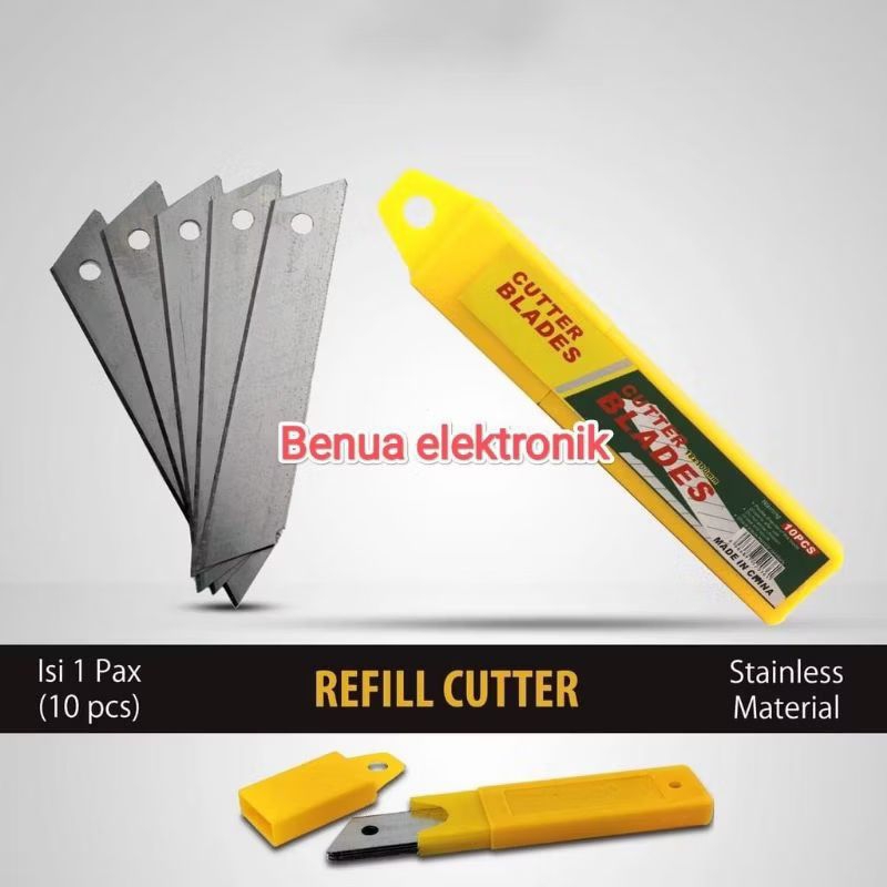 Jual Obral Isi Reffil BESAR Cutter Besar/ isi Cutter Besar 1 Tube isi ...